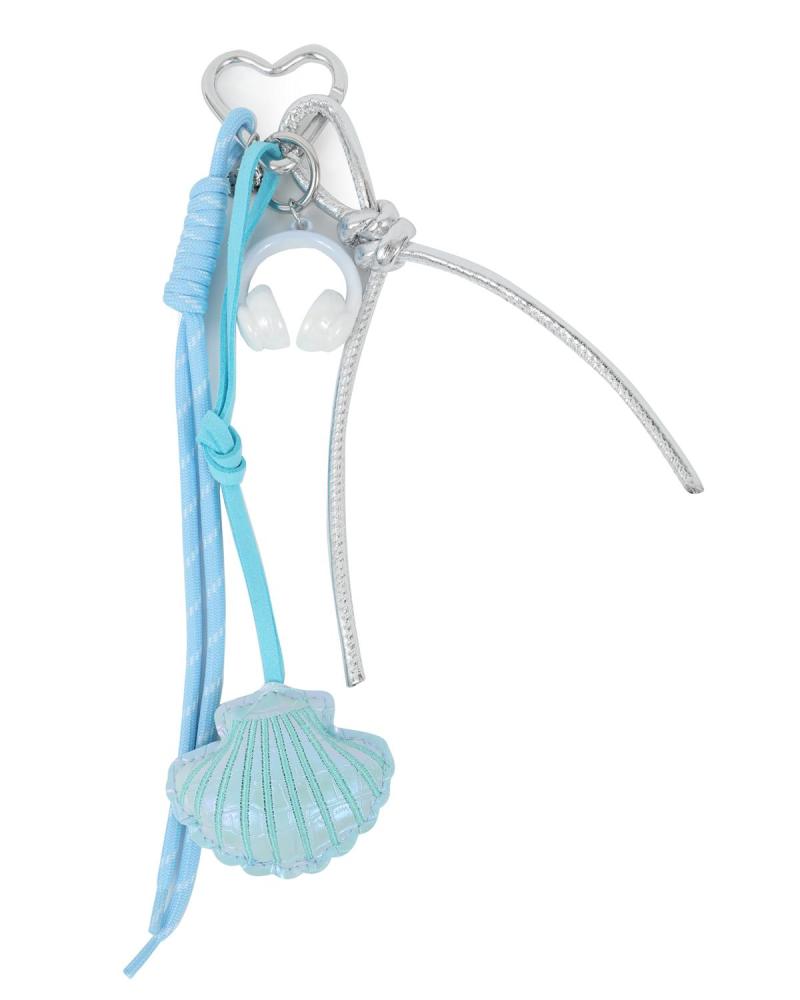 Light blue bag charm